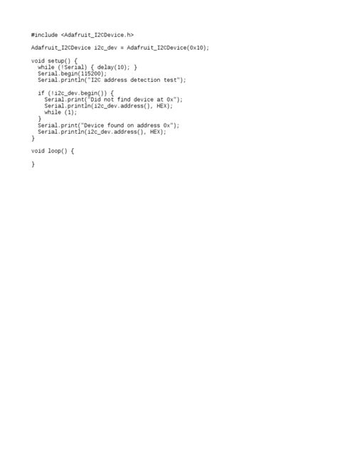 I2c Address Detect Pdf
