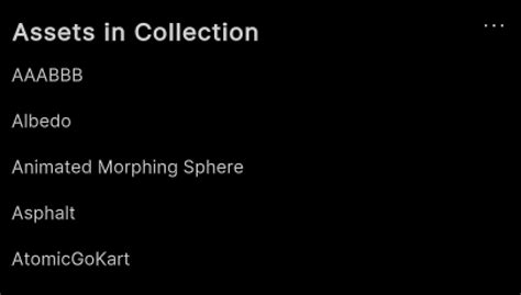 Sample Manage Asset Collections Unity Cloud Assets 150