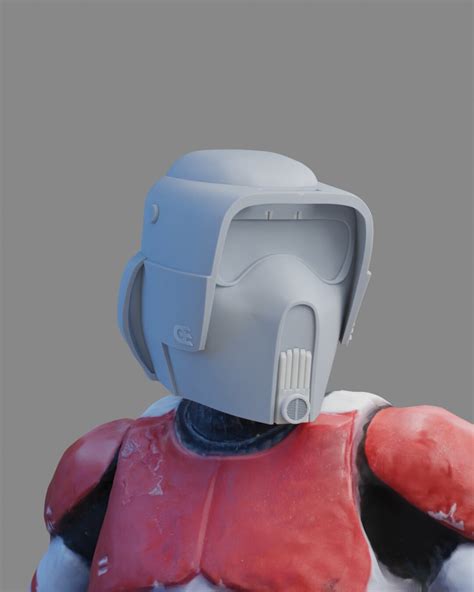 112 Clone Scout Trooper Black Series 3d Printed Helmet Etsy