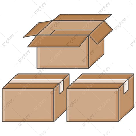 Open Cardboard Box Clip Art Png Image Best Web Clipart