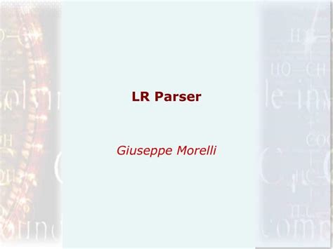 Ppt Lr Parser Powerpoint Presentation Free Download Id3317623