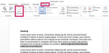 How To Insert Comments In Word Document Jascoin