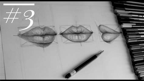 How To Draw Lips By Pencil Step By Step როგორ დავხატოთ ტუჩი ეტაპობრივად Youtube