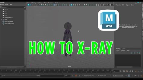How To See Bones Skeleton Joints Through Mesh In Maya