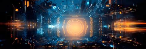 Premium Photo Futuristic Techinspired Interface In Modern Trendy