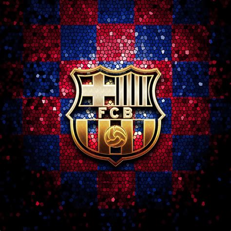 Fcb Wallpaper 4k Mosaic Logo Dark Aesthetic