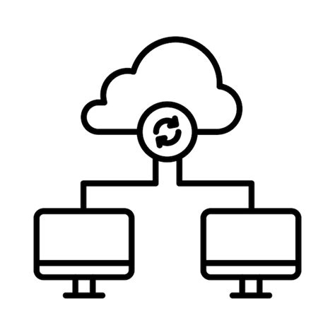 Premium Vector Data Transfer Line Illustration