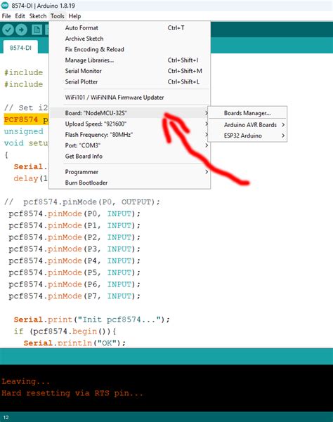 Use Pcf8574 For Esp32 Input Ports