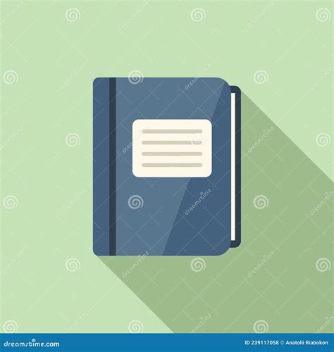 Notebook Folder Icon Flat Vector Write Paper Stock Vector Illustration Of Document Paper