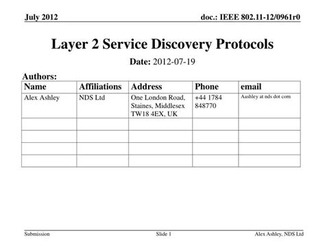 Ppt Layer 2 Service Discovery Protocols Powerpoint Presentation Free Download Id 4258230