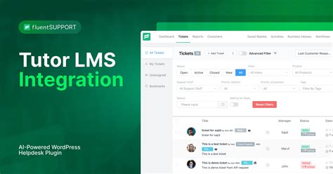 Tutorlms Integration With Fluent Support Fluent Support