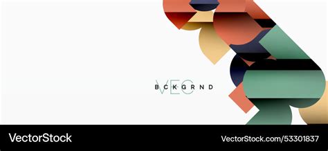 Abstract Background Colorful Geometric Curve Vector Image