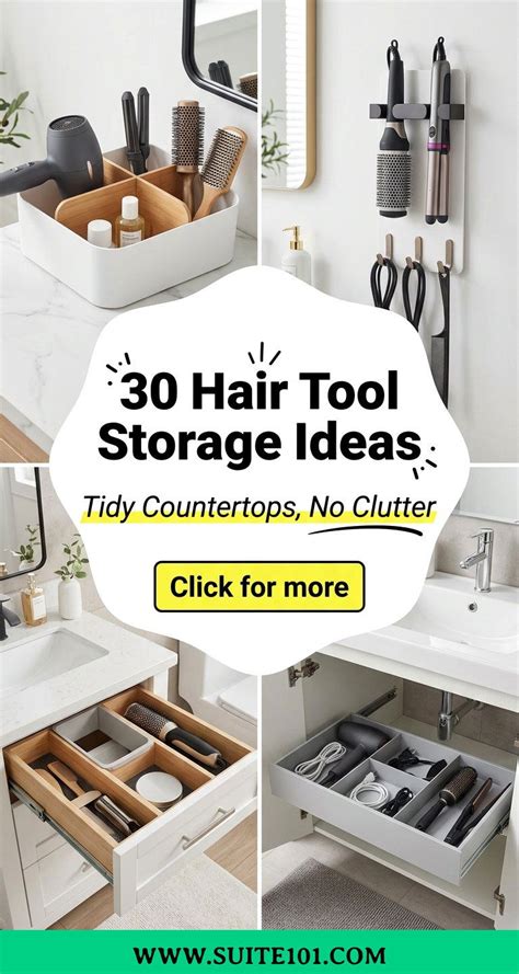 30 Hair Tool Storage Ideas For Tidy Countertops No Clutter Suite 101