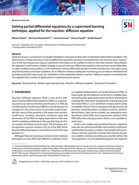 Solving Partial Differential Equations By A Supervised Learning