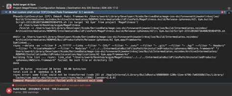 archive failed using xcode15 stack overflow