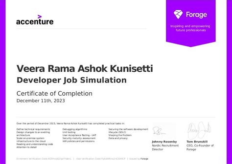Ashok Kunisetti On Linkedin Accentureindia Forage Developer