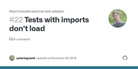 Tests With Imports Dont Load · Issue 22 · Hbenl Vscode Jasmine Test Adapter · Github