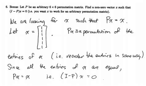 Linear Algebra 1 Permutation Matrices Rhomeworkhelp