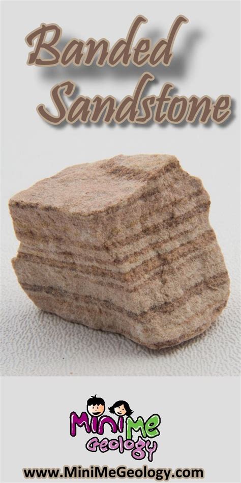 Banded Sandstone Sedimentary Rock Mini Me Geology Sedimentary Rocks