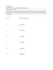 Macro Test Pdf QUESTION Use This Data In A Spreadsheet To Find The Answer Choose One