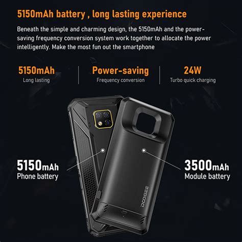 DOOGEE S95 Pro IP68/IP69K Modular Rugged Phone 6.3'' Helio P90 Octa ...