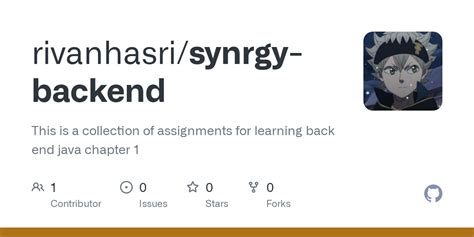 Github Rivanhasrisynrgy Backend This Is A Collection Of Assignments For Learning Back End