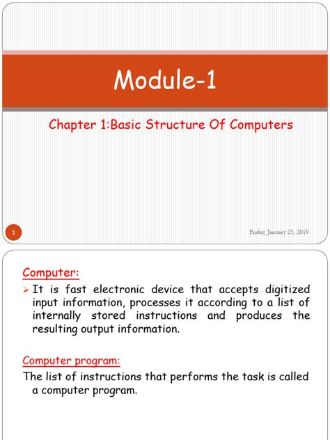 Coa Module 1 Pdf Computer Data Storage Central Processing Unit
