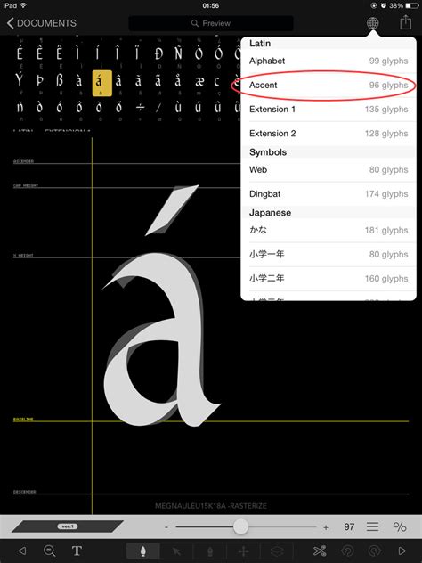 Ifontmaker Faq — How To Access Accented Characters Like ÄäÆ
