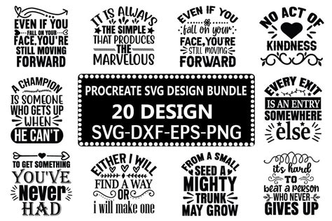 Procreate Svg Design Bundle So Fontsy