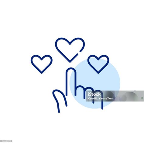 긍정적 인 피드백 제공 검지 손가락 선택 하트 기호 픽셀 완벽 편집 가능한 획 선 아이콘 건강한 생활방식에 대한 스톡 벡터 아트 및 기타 이미지 Istock