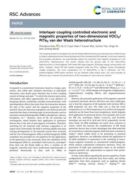 Pdf Interlayer Coupling Controlled Electronic And Magnetic Properties