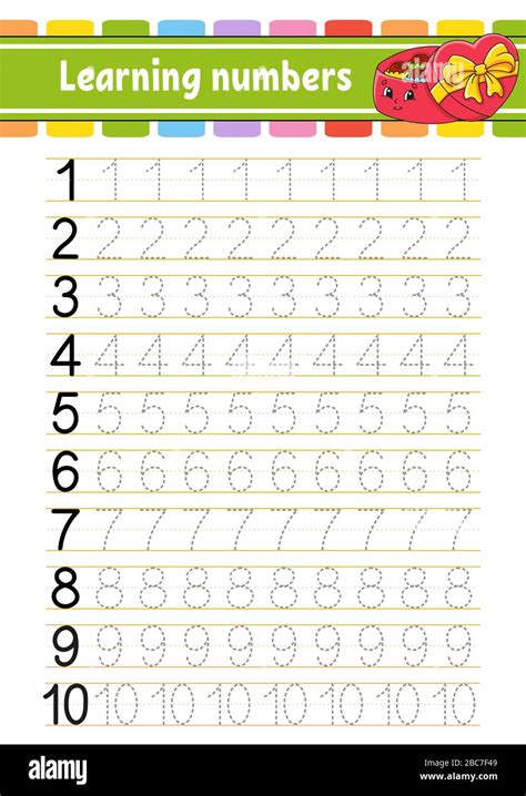 Number Tracing Worksheets 1 10