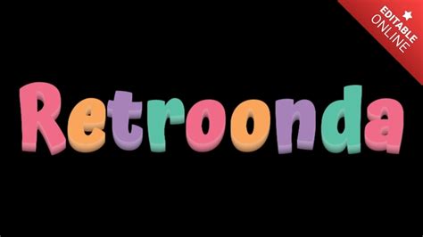 Retroonda Эффект красивого текста Генератор текстовых эффектов