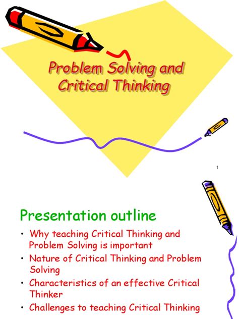problem solving and critical thinking 10 critical thinking creativity