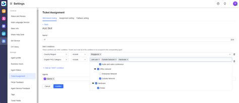 Define Ticket Assignment Rules