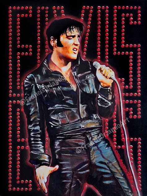 Elvis Presley Portrait Comeback Special 68 Etsy