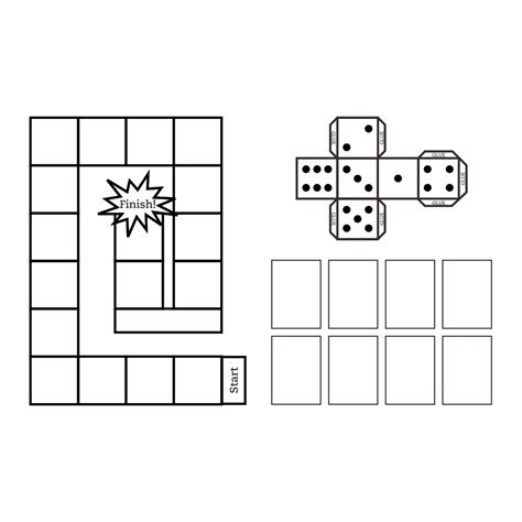 Blank Game Board Board Game Template Old Board Games Printable Board
