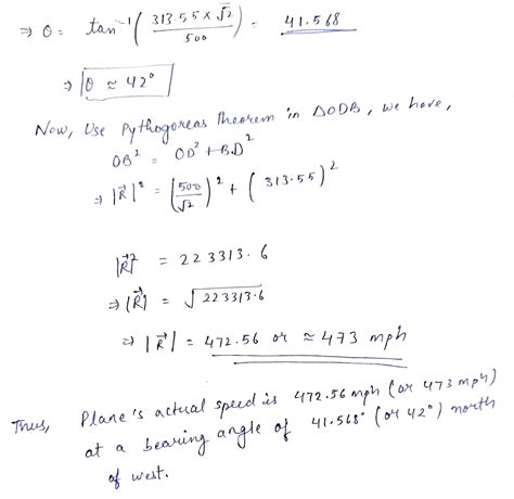 [solved] B An Airplane Is Flying At A Constant Speed Of 500 Mph At A