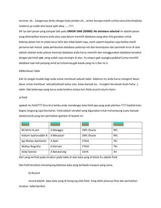 Pemrograman Database My Sql Part 1 PDF