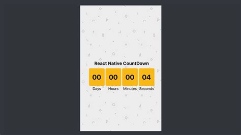 React Native Countdown Component React Native Countdown App