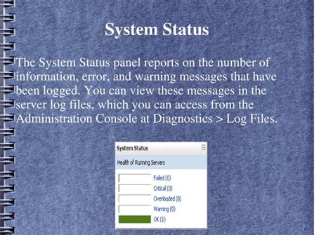 Weblogic Cluster Console Ppt