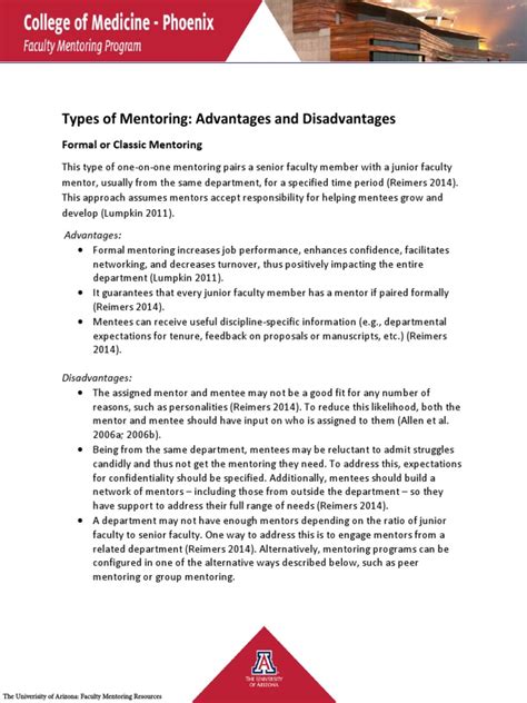 Mentoring Types Pdf Mentorship Behavior Modification