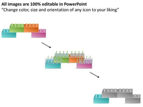 Business Ppt Diagram Staged Lego Blocks Process Powerpoint Template Graphics