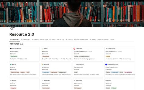 Resource 20 Template Notion Marketplace