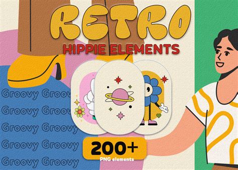 Retro Hippie Elements Free Download By Chimiyaa On Deviantart