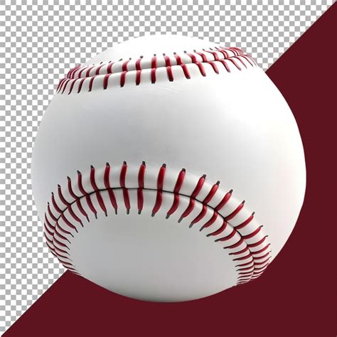 Premium PSD D Rendering Of A Baseball On Transparent Background Ai Generated
