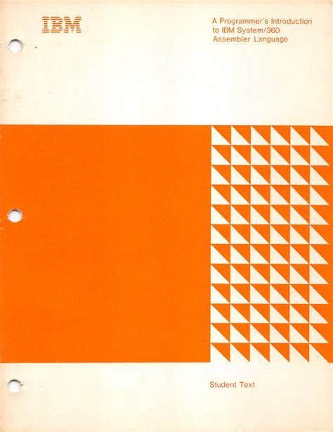 Ibm A Programmers Introduction To Ibm System 360 Assembler Language Manual Computing History