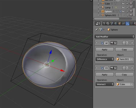 Animation Cutting With Boolean Modifiers Blender Stack Exchange