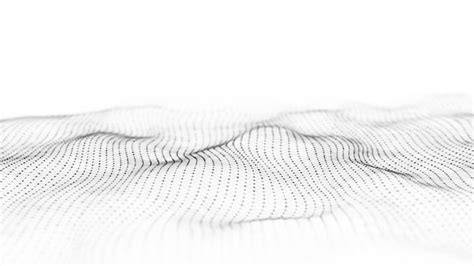 Premium Photo Wave In Black And White Big Data Visualization Abstract Background With