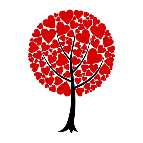 Tree Heart Abstraction Vector Illustration Vector Art At Vecteezy